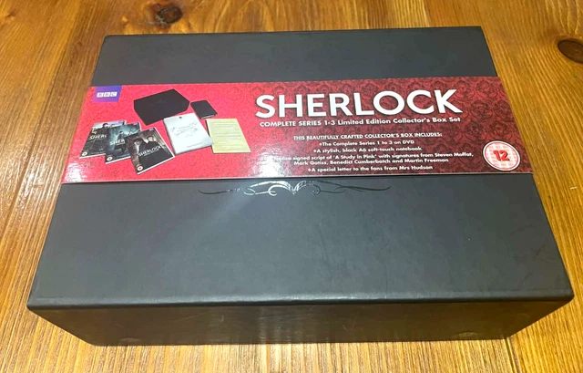 SHERLOCK BBC LIMITED Edition Collector's Dvd Box Set With Notepad £49. ...