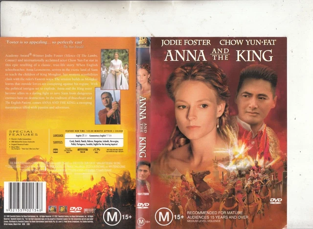 ANNA AND THE King-1999-[Jodie Foster]-20th Century Fox-Movie TCF-DVD ...