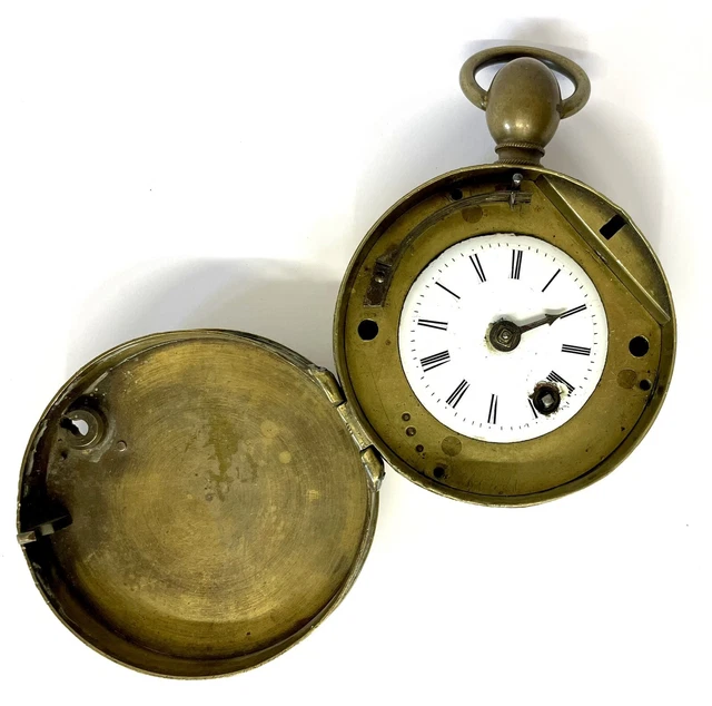 ANTIQUE NIGHT WATCHMAN'S Clock made in France : Working Order £175.00 ...