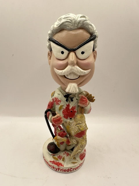 COLONEL SANDERS PETA Bobblehead Kentucky Fried Cruelty RARE £55.21 ...
