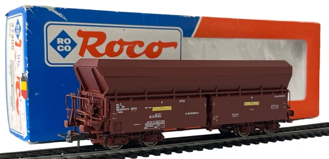 ROCO HO GAUGE Sncb Brown Hopper Wagon Model Railway Falns 81 88 6639042 ...