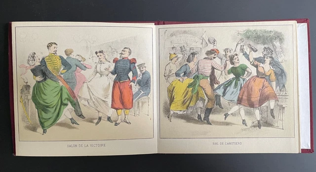 CHARLES VERNIER : LES BALS DE PARIS, 1860 - 12 lithographies ...