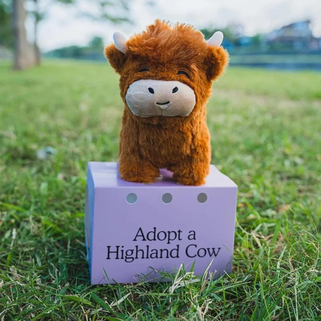 FLUFFY BULL HIGHLAND Cow Legend Plushie Realistic Highland Cow Stuffed ...