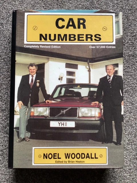 CAR NUMBERS BOOK rare 1990 edition Noel Woodall Car registrations ...