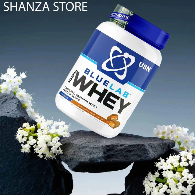 USN BLUE LAB Whey Protein Powder:Chocolate Caramel 2kg Muscle Building ...