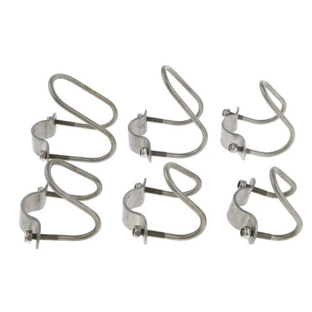 90 DEGREE PIPE-TO-PIPE Clamp Clip Rota Lock Double U , 6 Sizes ...