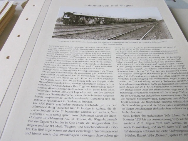 DEUTSCHES EISENBAHN ARCHIV 14 Loks 3372b Versuchszüge Elektrische ...