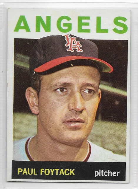 1964 TOPPS #149 PAUL FOYTACK Los Angeles Angels EX-EXMINT (marqué ...