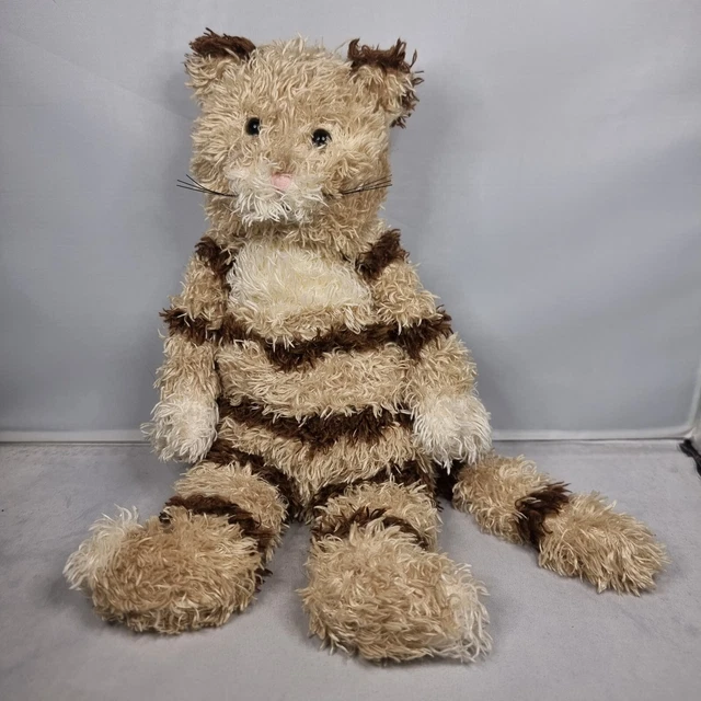 RARE JELLYCAT - Bunglie Kitten - Small Soft Plush Beanie Toy 11" Tabby ...