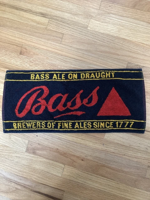 VINTAGE BASS ALE Bar Rag Towel Mancave Bar Beer $15.00 - PicClick