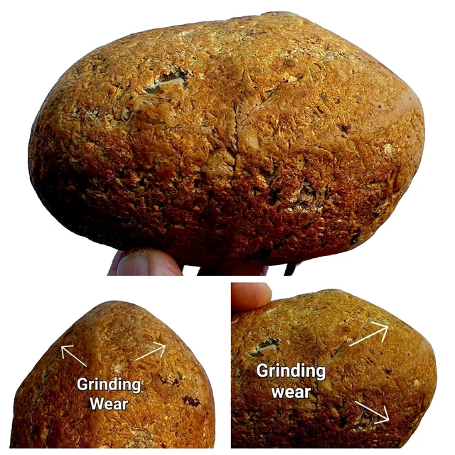 PREHISTORIC BRITISH NEOLITHIC to Iron Age Polished Flint Saddle Quern ...