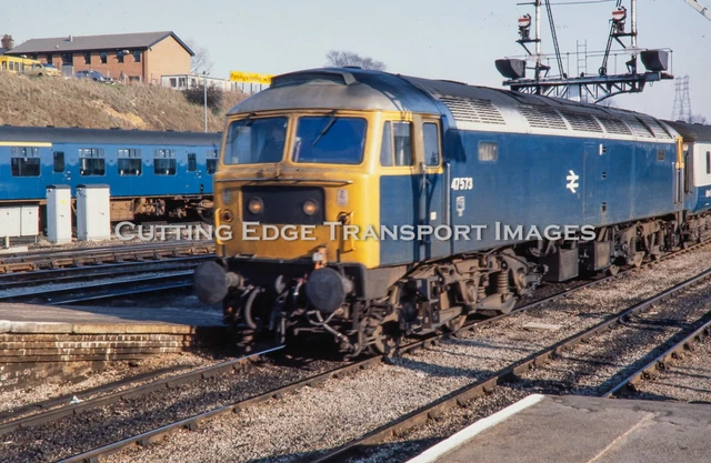 ORIGINAL RAILWAY SLIDE: Class 47 Diesel 47573 at Norwich* D-481 £2.49 ...