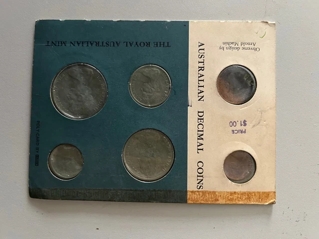 1966 ORIGINAL SET Australian Decimal Coins, Royal Australian Mint - All ... 1966 ORIGINAL SET Australian Decimal Coins, Royal Australian Mint - All ...