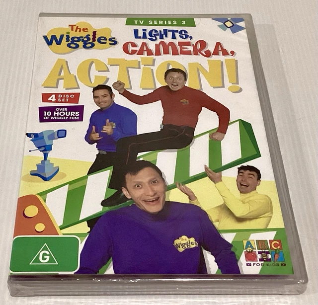 THE WIGGLES TV Series 3 Lights Camera Action New Sealed DVD 4 Disc Set Region 4 $399.90 ...