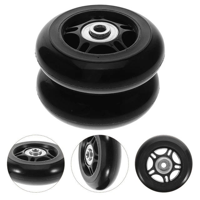 2 PCS SUITCASE Rubber Wheels Travel Caster Replacement Luggage Kit $33. ...