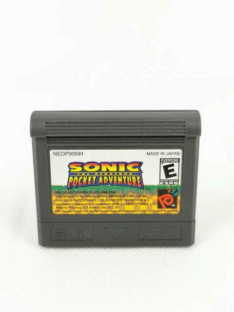 SONIC THE HEDGEHOG Pocket Adventure - Neo Geo Pocket Color Action Video ...