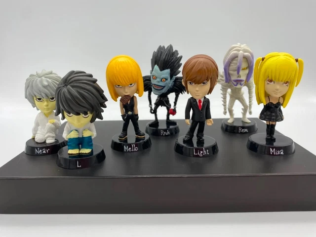 DEATH NOTE FIGURE doll set 7 Light Yagami Misa Ryuk Rem anime Japan ...