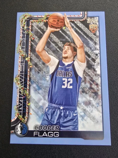 2025-26 TOPPS HOLIDAY Basketball H161 COOPER FLAGG RC Light Blue ...