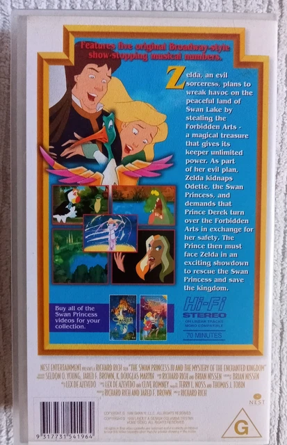 THE SWAN PRINCESS 3 Mystery of Enchanted Kingdom VHS video PAL Very ...