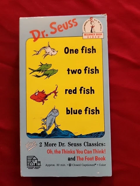 DR. SEUSS: ONE FISH TWO FISH RED FISH BLUE FISH (vhs) £2.71 - PicClick UK
