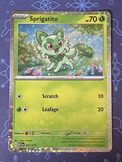 SPRIGATITO 001/015 - Holo - 2023 McDonalds Pokemon Match Battle- LP $3. ...