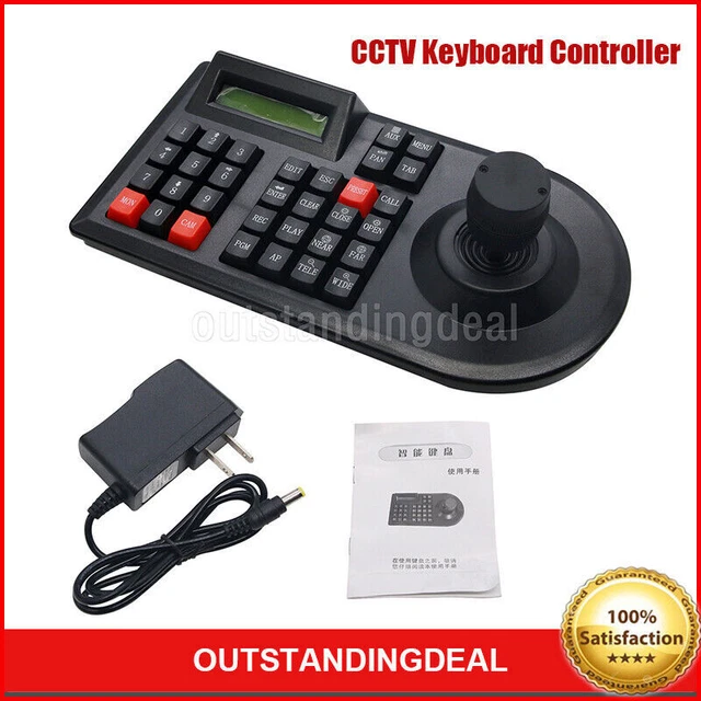 3D PTZ CCTV Keyboard Controller Joystick for RS485 PTZ Speed Dome ...