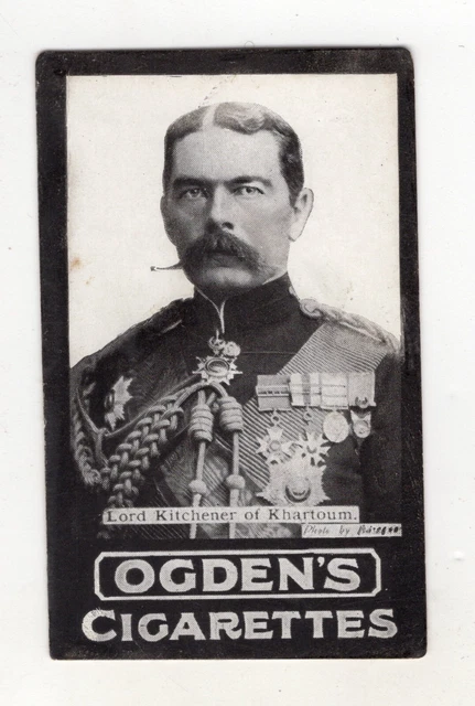 EARLY 1900S OGDENS cigarette card Military Lord Kitchener of Khartoum ...