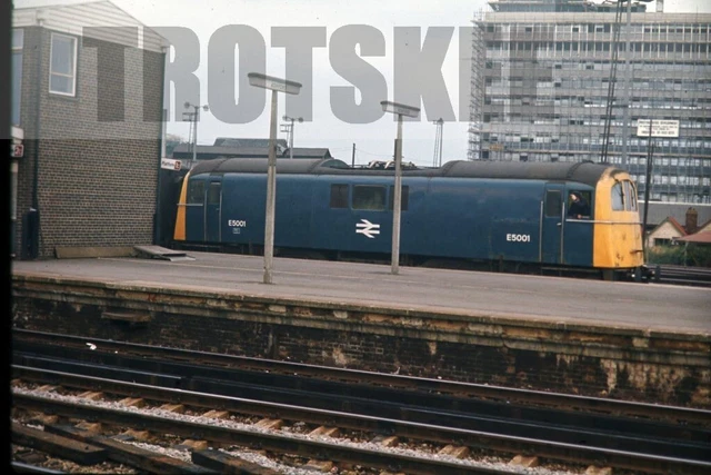 35MM SLIDE BR British Railways Electric Loco Class 71 E5001 Ashford 1973 Orig £3.99 - PicClick UK