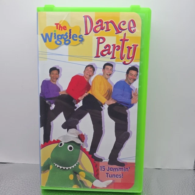 THE WIGGLES WIGGLES Dance Party (VHS 2001) Sing Along Songs Clamshell ...