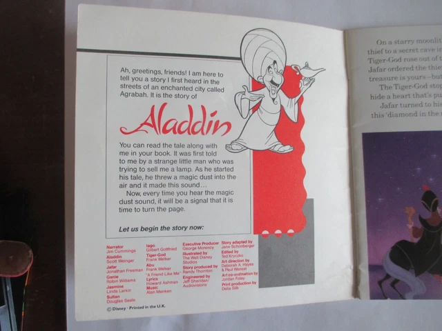 DISNEY ALADDIN (READ Along Collection ), Pickwick Books Ltd, Used Good ...