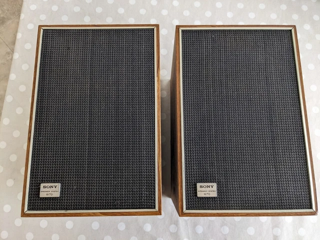 SONY SS-70 VINTAGE 2 Way Speakers £32.99 - PicClick UK