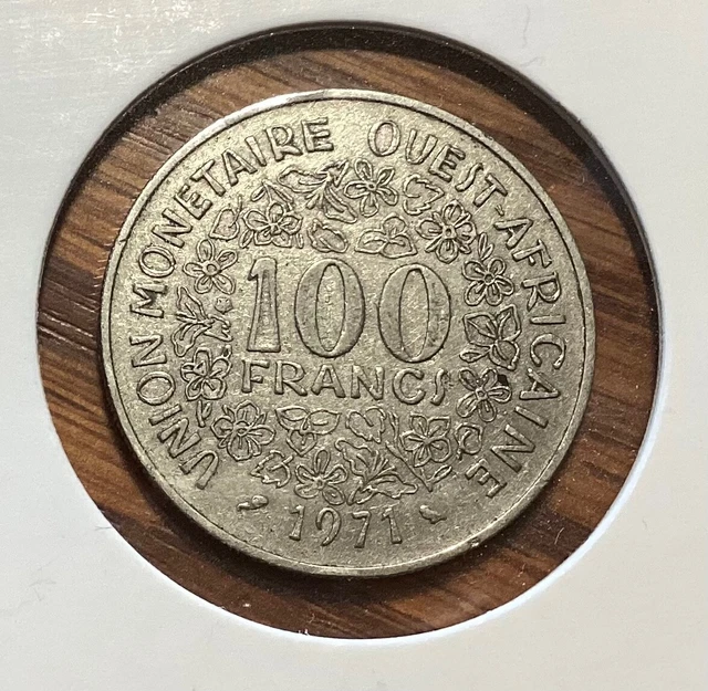 WESTERN AFRICAN STATES 1971 100 Francs CFA Coin (VF) $3.25 - PicClick CA