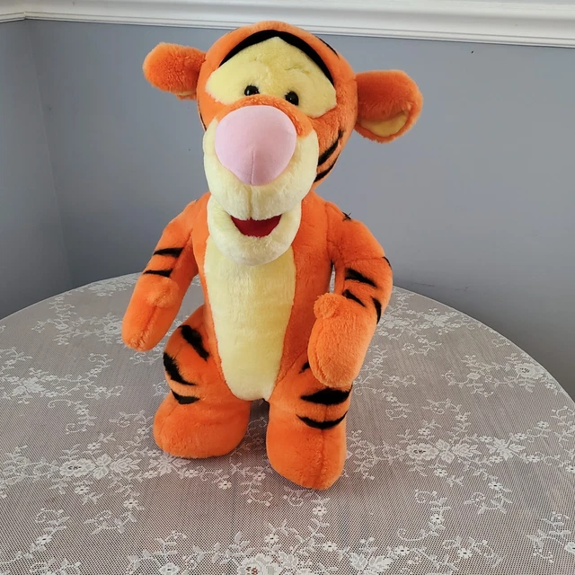 LARGE TIGGER 22& standing Jumbo Plush Mattel Walt Disney stuffie winnie ...