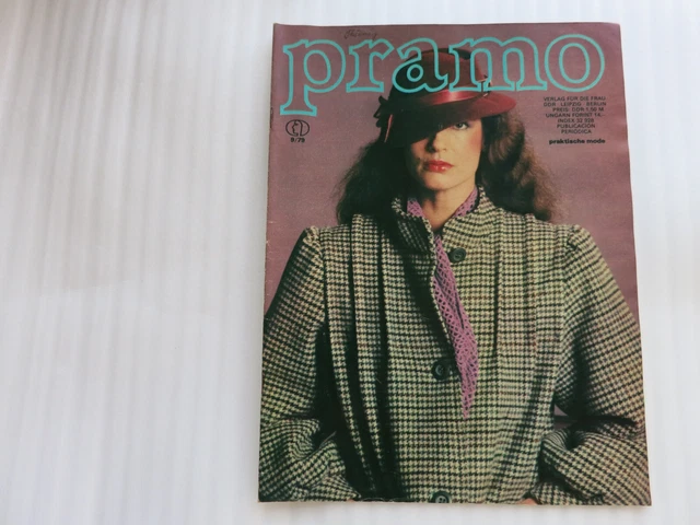 DDR PRAMO PRAKTISCHE Mode + Schnittmuster 9/1979 - Mantel Kleid Rock ...