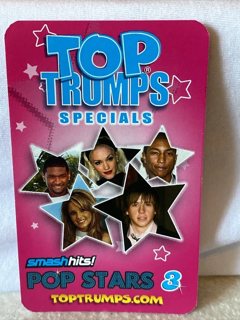 BRITNEY SPEARS, SMASH HITS ! - POP STARS 3, RARE TOP TRUMPS CARTE ...