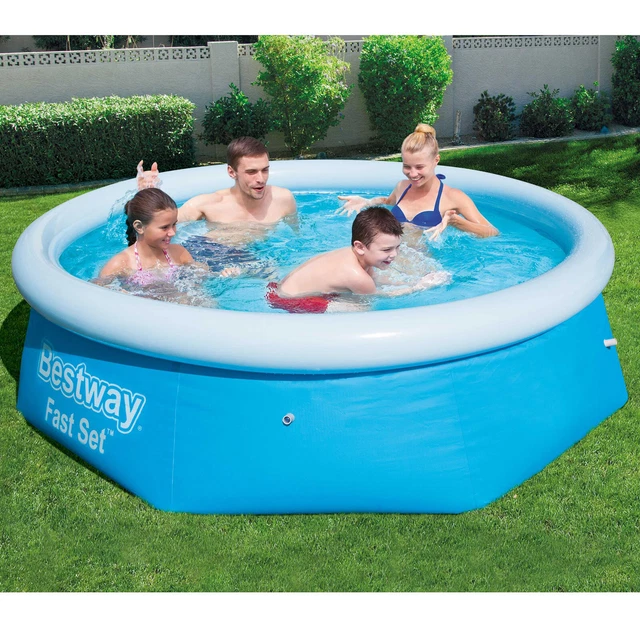 BESTWAY 57265 FAST Set Pool Swimmingpool Rund Kinderbecken Quick up ...