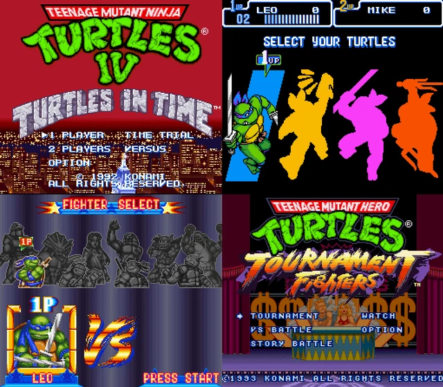 *PAL* TEENAGE MUTANT Ninja Turtles Collection TMNT IV In Time Fighters For SNES £35.99 - PicClick UK