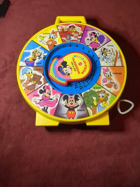 WALT DISNEY 1988 See N Say Wonderful World of Color Mickey Mouse Mattel ...
