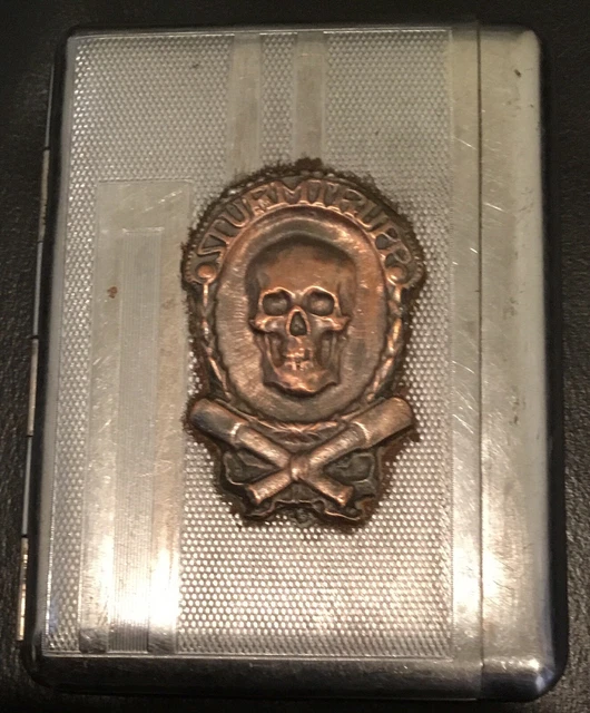 IMPERIAL GERMAN, WW1, Rare StormTrooper Officer Quality Cigarette Case ...