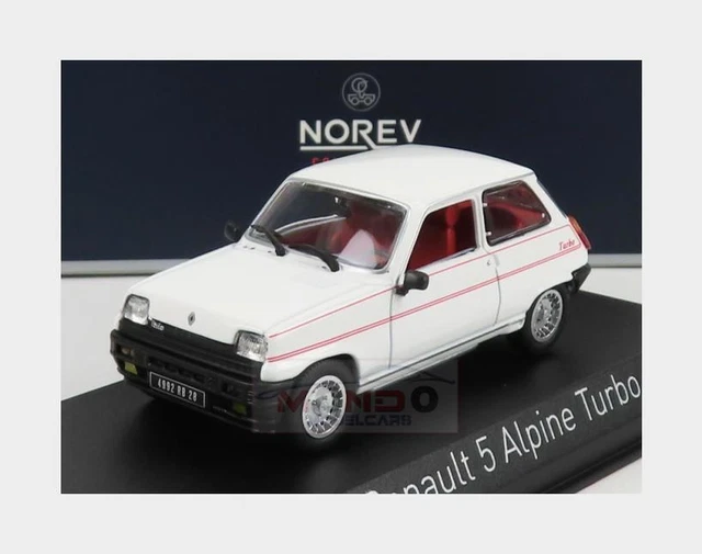 1:43 NOREV RENAULT R5 Alpine Turbo 1983 White NV510535 EUR 32,95 ...