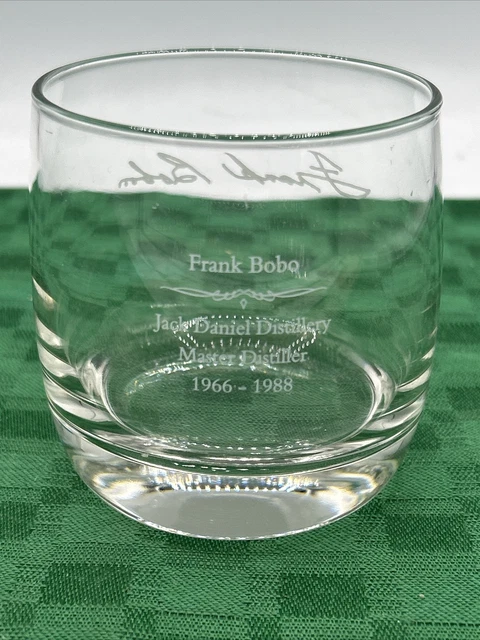GENUINE JACK DANIELS Old No 7 Whiskey Rocks Glass Frank Bobo Master ...