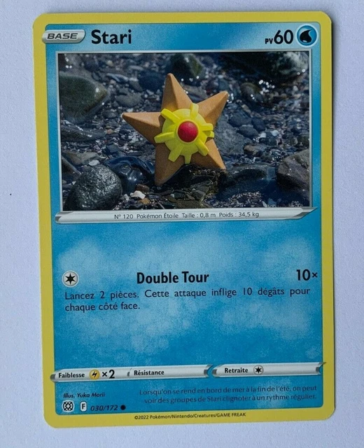 CARTE POKÉMON STARI 030/172 60 PV EB09 Stars Etincelantes BRS Staryu ...
