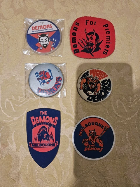 MELBOURNE FOOTBALL CLUB VFL 1980's Vintage Merchandise Patches & Badges ...