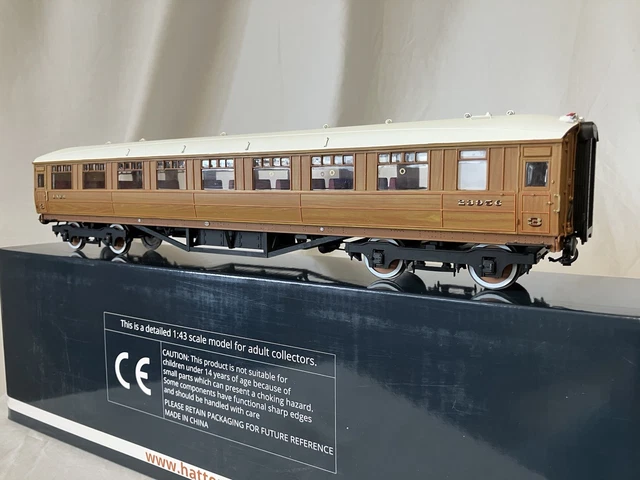 O GAUGE HATTONS LNER Teak Coach. Open 3rd Class. 23956 (1). Excellent ...
