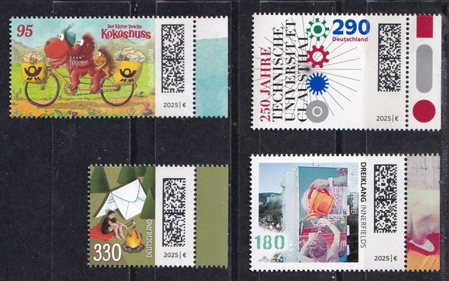 DEUTSCHLAND JAHRGANG 2025 alle NEUHEITEN März 2025 Michel 3892 3893 ...