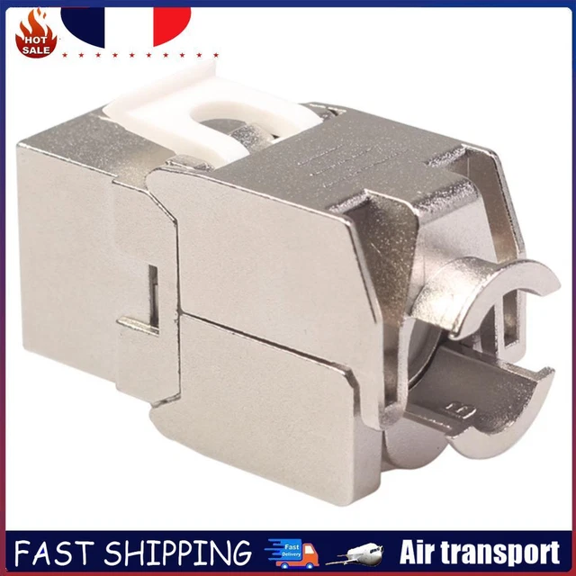 RJ45 CAT7 SHIELDED Plug Adapter Network Modular Connector Plug for ...