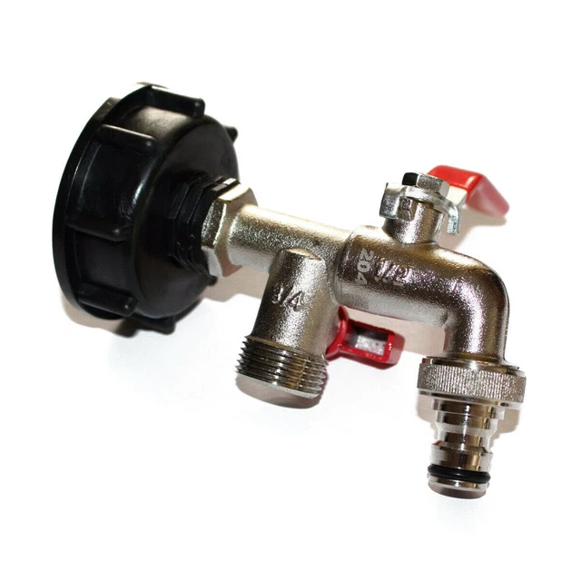 IBC ADAPTER 1000L Water Tank Outlet Fitting Connector Adapter Tap ...