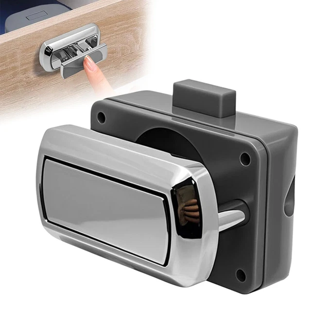 CARAVAN MOTORHOME CUPBOARD Drawer Lock Full Mechanism Catch Handle ...