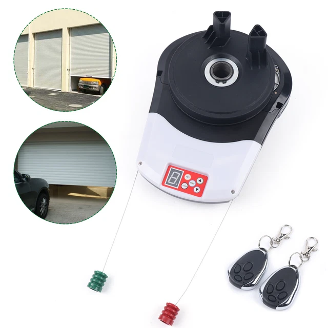 AUTOMATIC GARAGE ROLL Up Roller Door Opener Motor w/ Remote Control ...