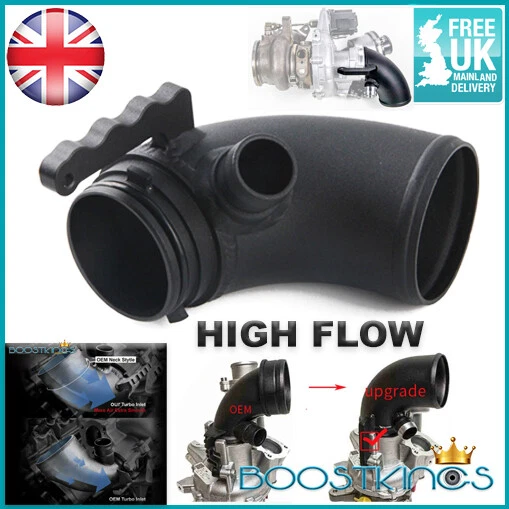 HIGH FLOW TURBO INLET INTAKE ELBOW fits AUDI VW SEAT SKODA 2.0 TSFI TSI ...